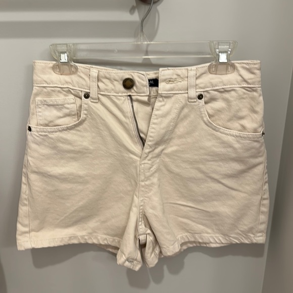 Nasty Gal | Shorts | Nasty Gal Cream Jean Shorts | Poshmark